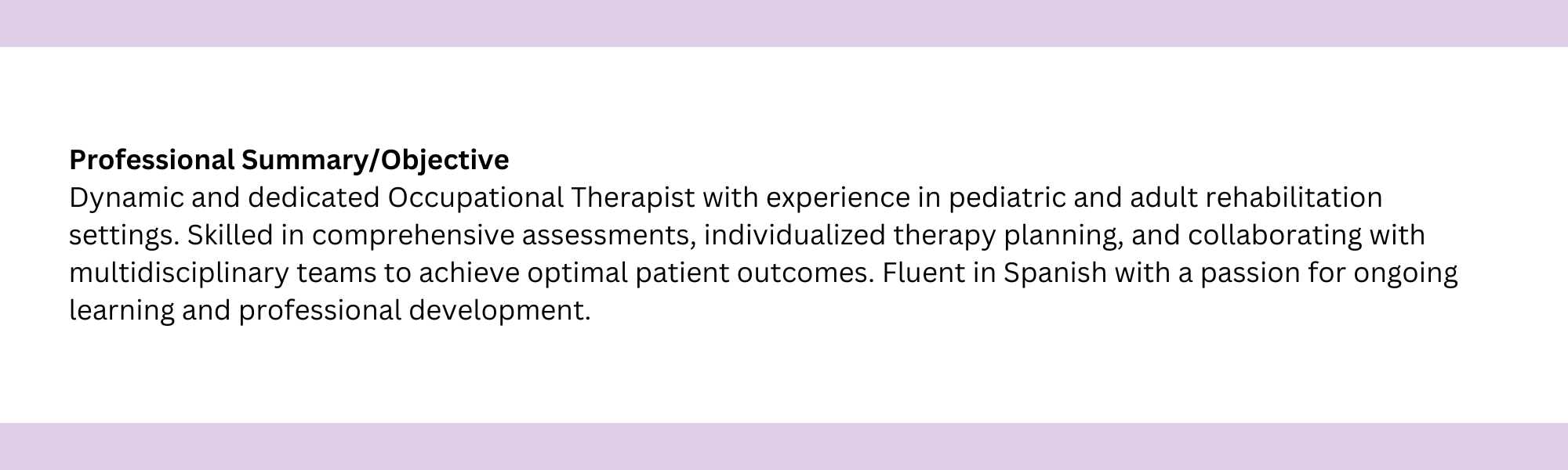 Crafting the Perfect Occupational Therapy Resume for New Grads – OT Latina